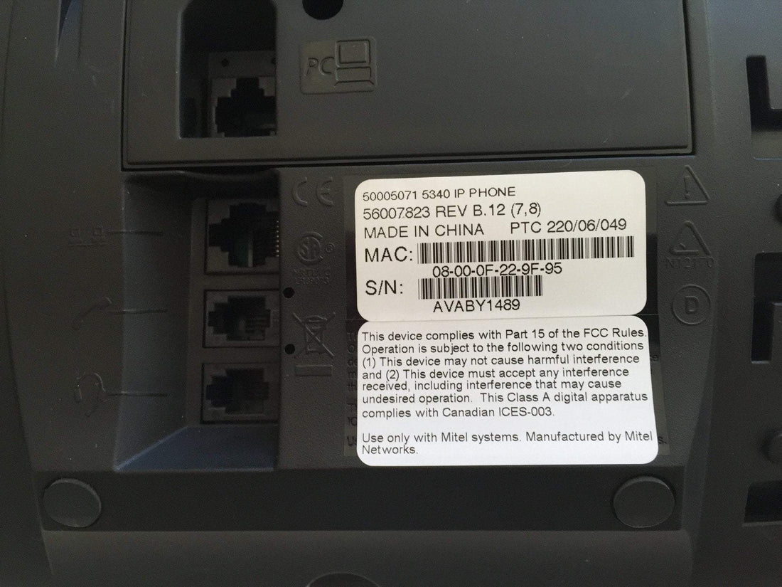 Mitel 5340 IP Backlit Dual Mode Phone (50005071) Refurbished ...