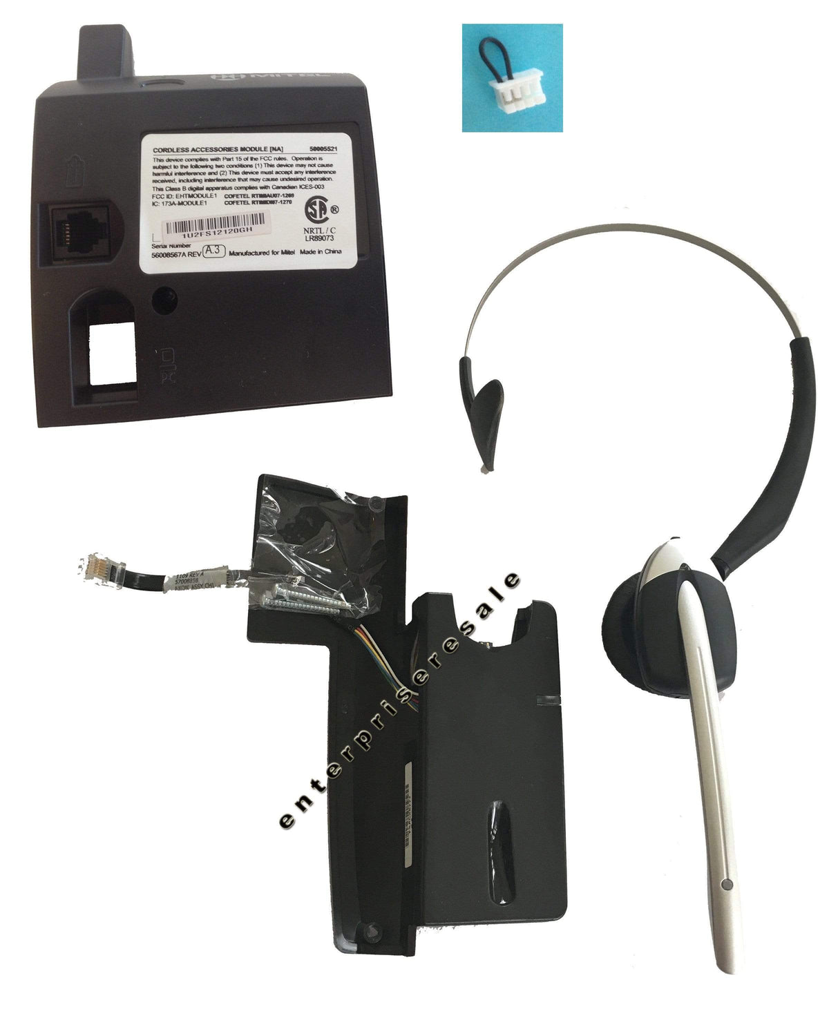 Mitel Cordless Headset Wireless Kit Charging Base Wireless Module 5000 ...